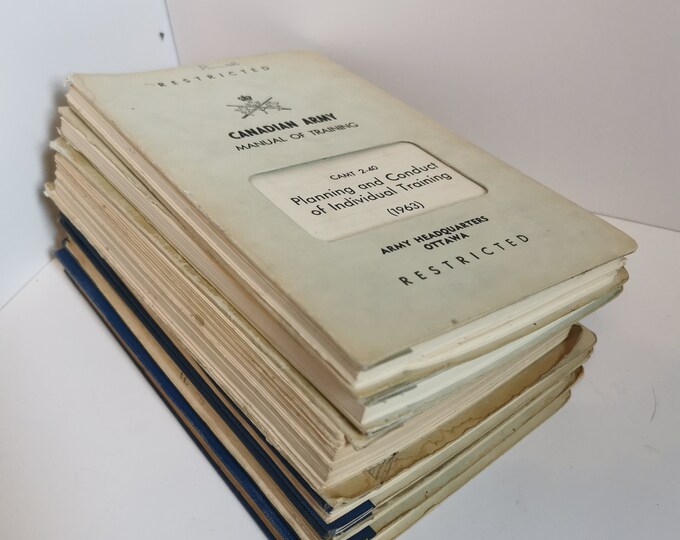 Vintage Canadian Army Manuals - Etsy