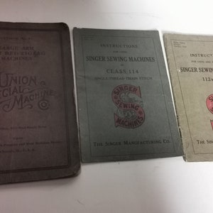 Antique Sewing Machine Parts and Repair Books RARE - Etsy