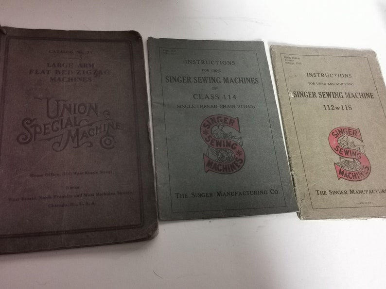 Antique Sewing Machine Parts and Repair Books RARE - Etsy
