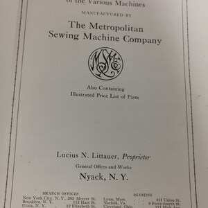 Antique Sewing Machine Parts and Repair Books RARE - Etsy