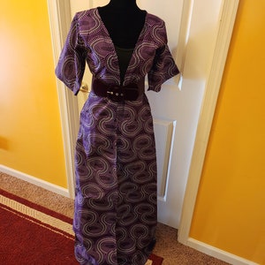 Wakanda Female Purple/black/white Kimono - Etsy