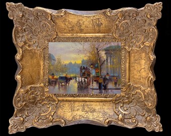 New Original Oil Painting on Canvas Paris Cityscape by Kayvon Esmaeilou ...