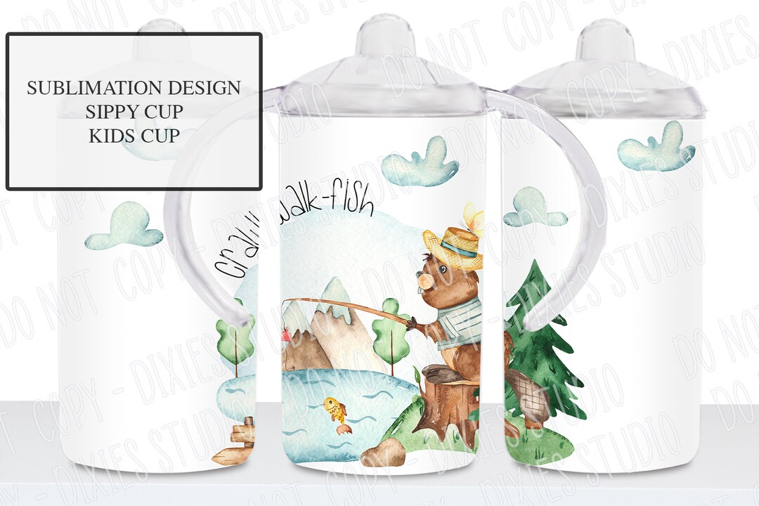 Fishing Sippy Cup - Png File for Sublimation / Fisher, Outdoor, Fish ...