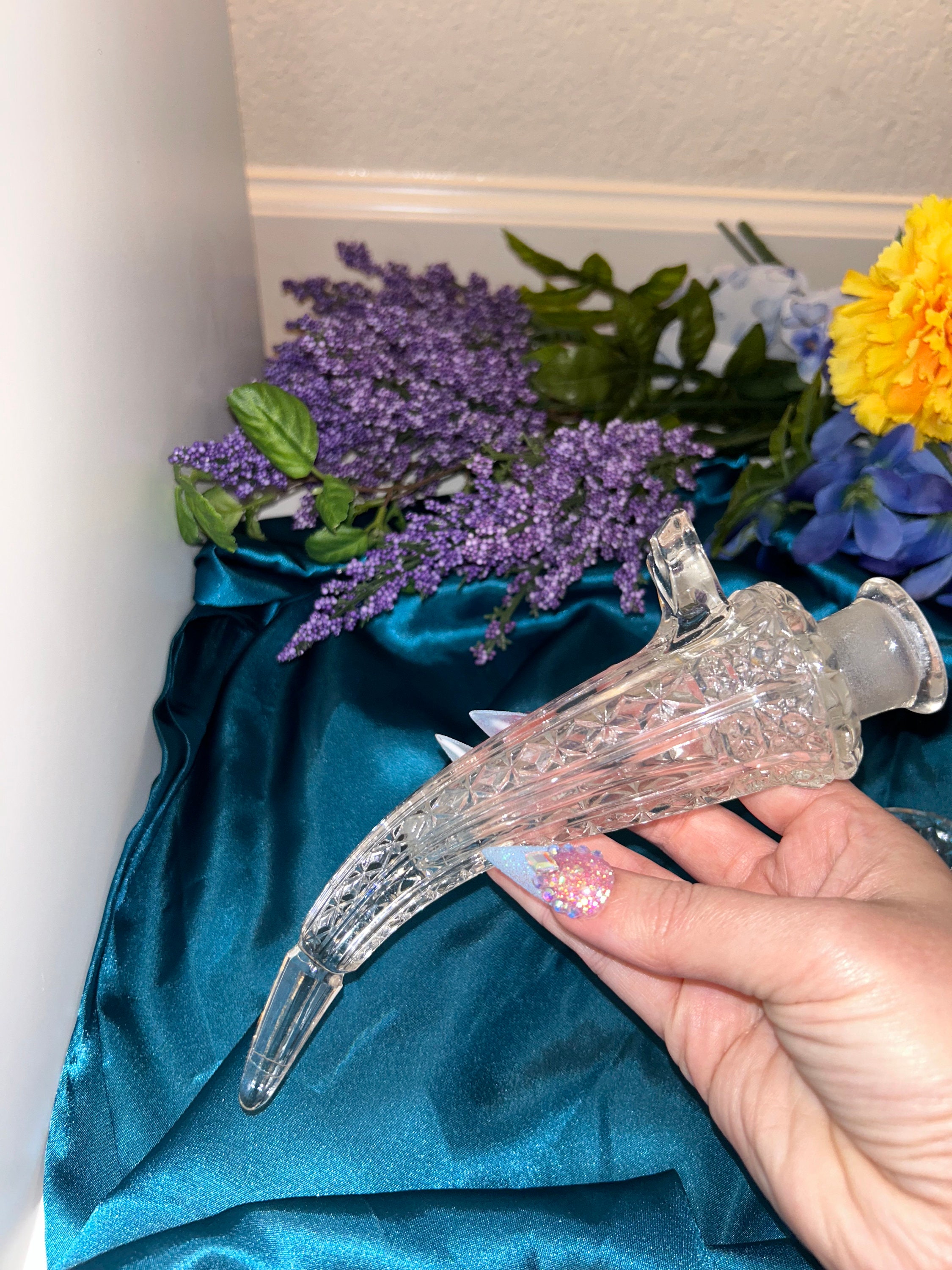 1940s Vintage Cut Crystal Art Deco Cornucopia Perfume Bottle - Etsy