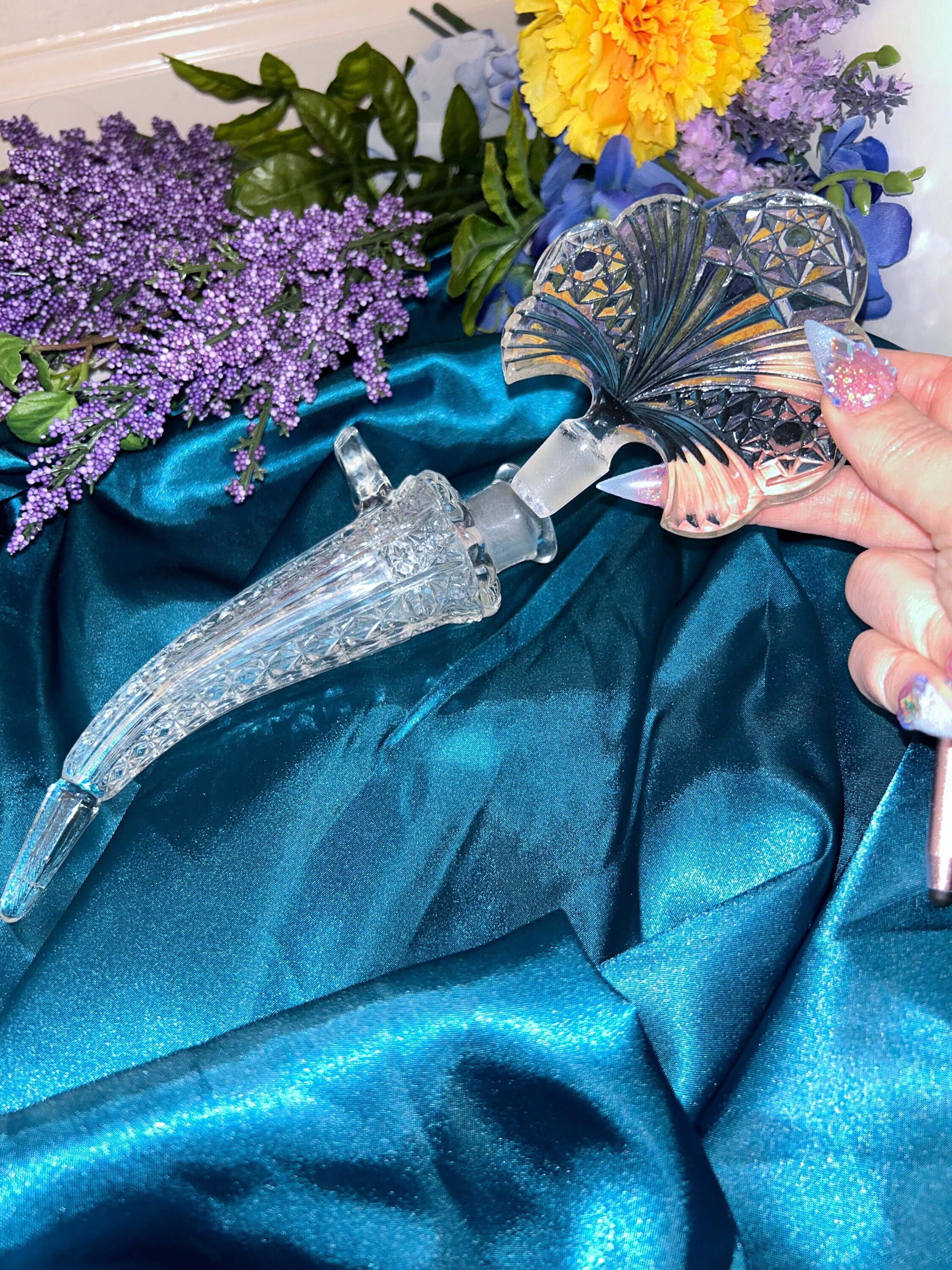 1940s Vintage Cut Crystal Art Deco Cornucopia Perfume Bottle - Etsy