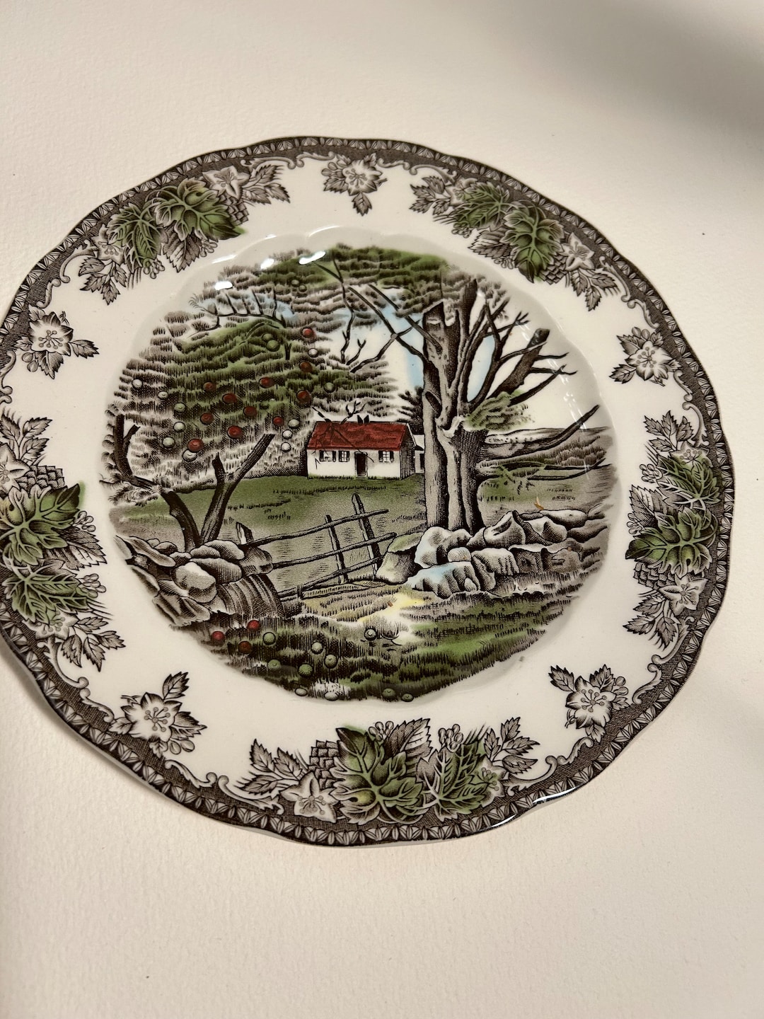 The Friendly Village Plate by Johnson Bros / Made in England - Etsy
