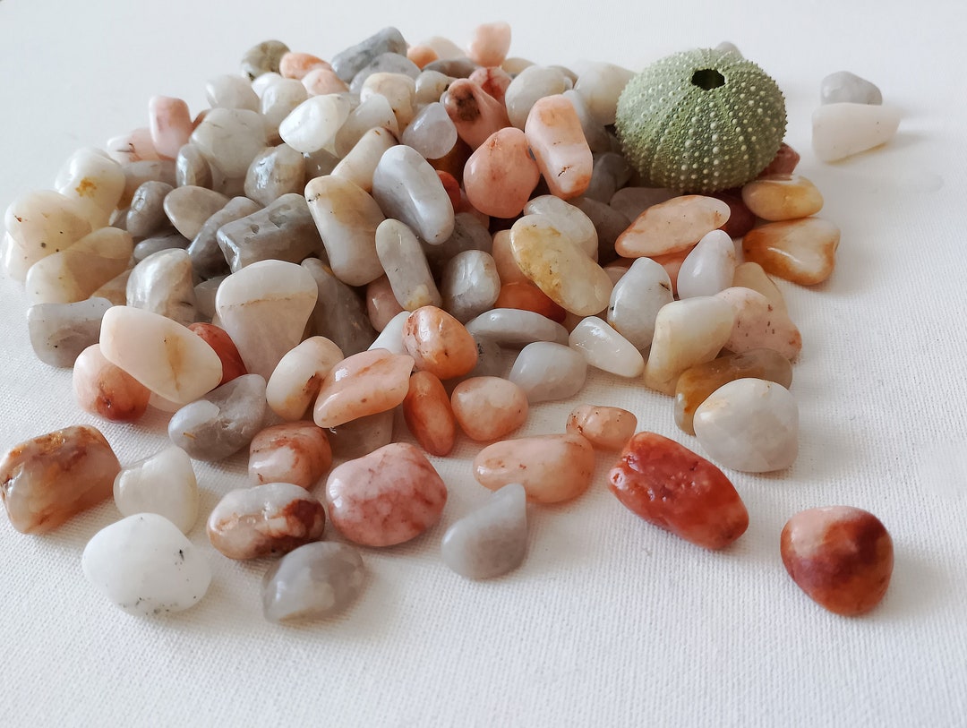 Bulk Colorful Quartz Beach Pebbles 200 Pcs - Etsy