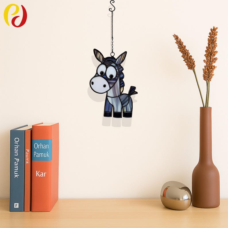PD 173 Donkey Digital Download Pattern Stained Glass , DIY Suncatcher ...