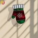PDACE586 Christmas Mitten Stained Glass Pattern Template for Holiday ...