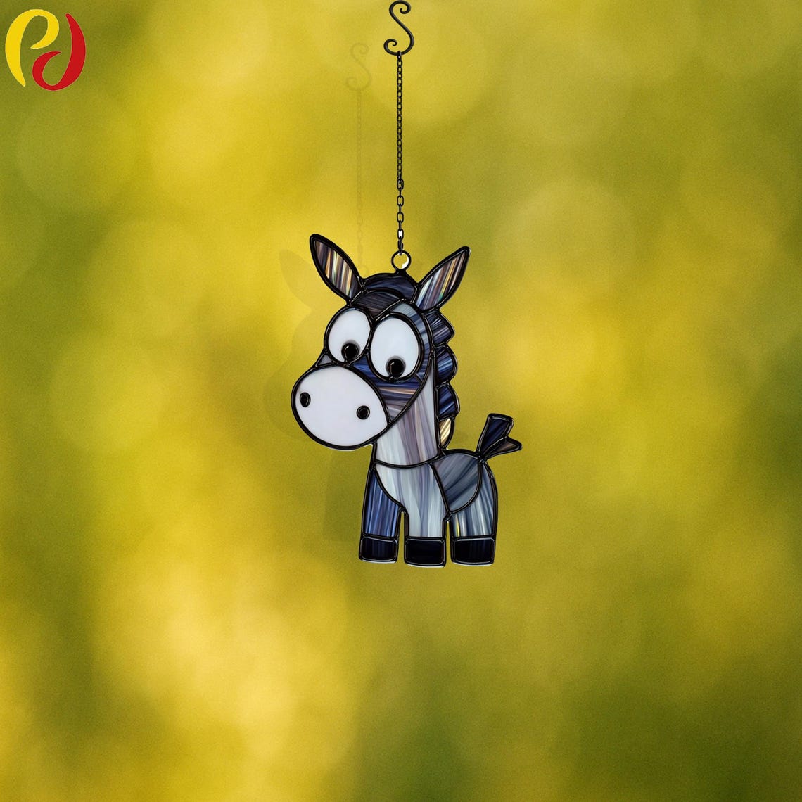 PD 173 Donkey Digital Download Pattern Stained Glass , DIY Suncatcher ...