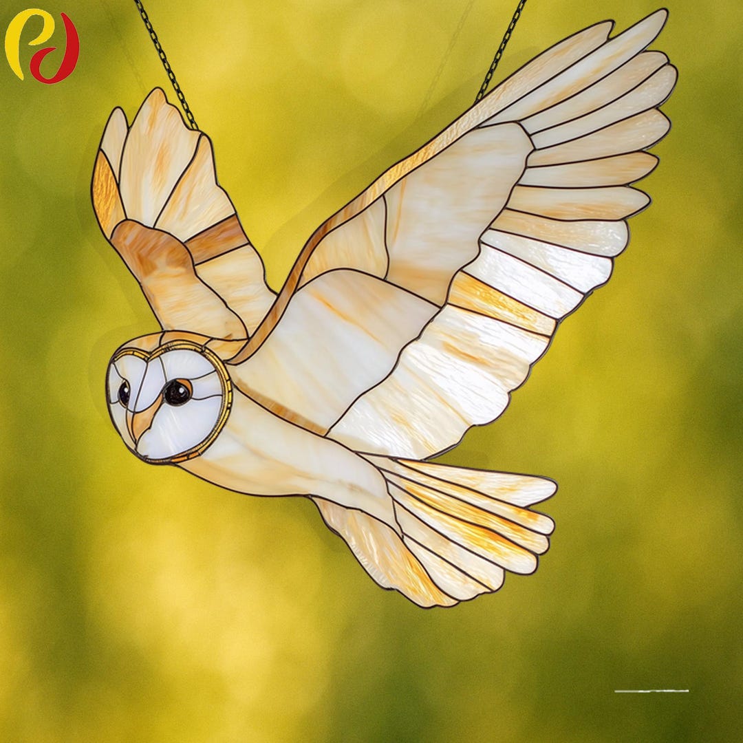 PD 260 Owl Stained Glass Stained Glass Bird Pattern | Digital PDF ...