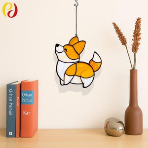 PD 219 Cute Corgi Digital Download Pattern Stained Glass, DIY ...