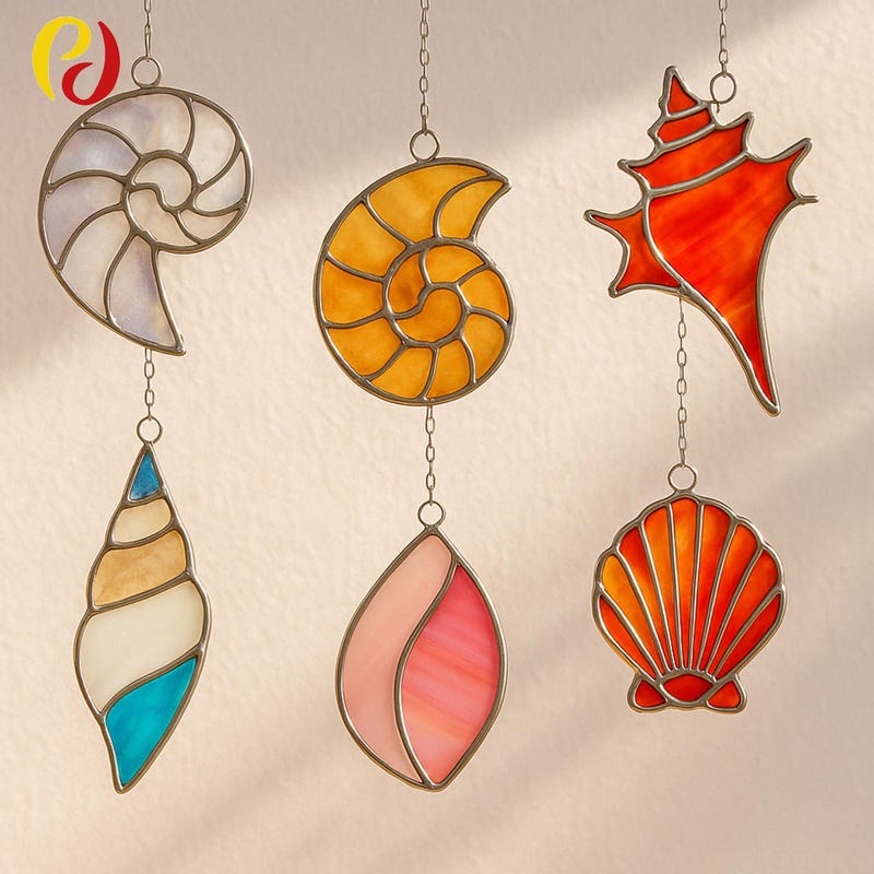Shell Glass Wall Art - Etsy