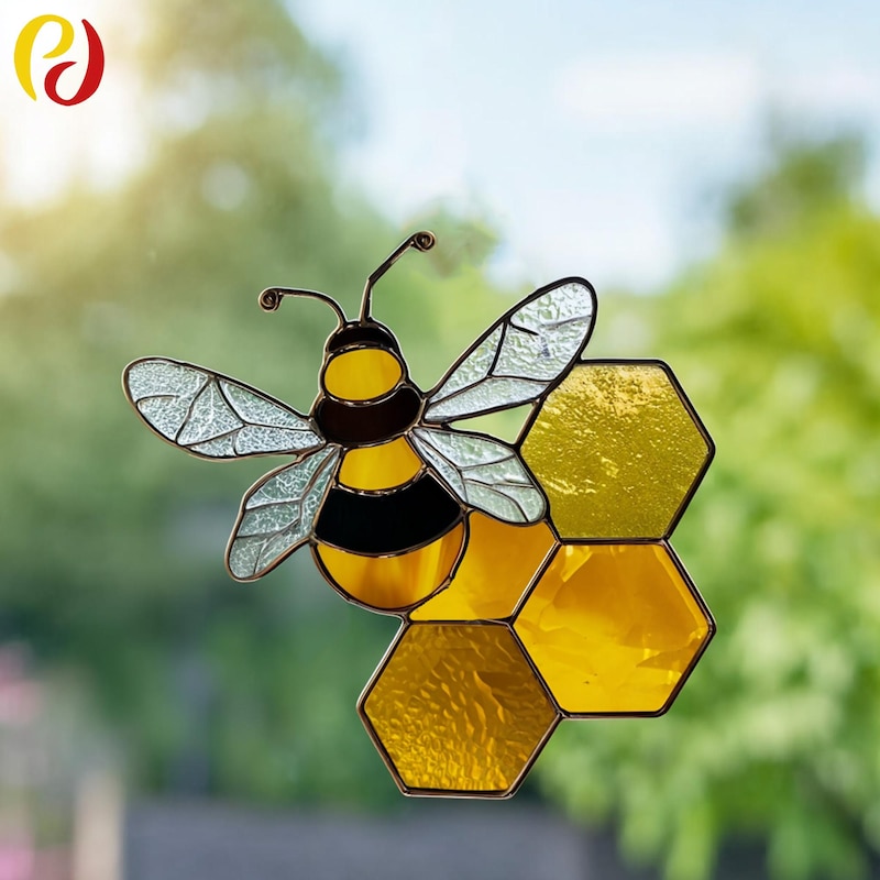 Bumble Bee Stained Glass Pattern - Etsy