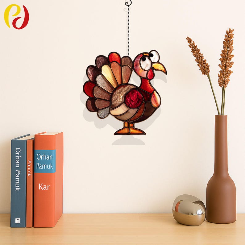 Pattern – PDACE184 Stained Glass Turkey | Digital PDF Template, Wire ...