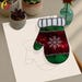 PDACE586 Christmas Mitten Stained Glass Pattern Template for Holiday ...