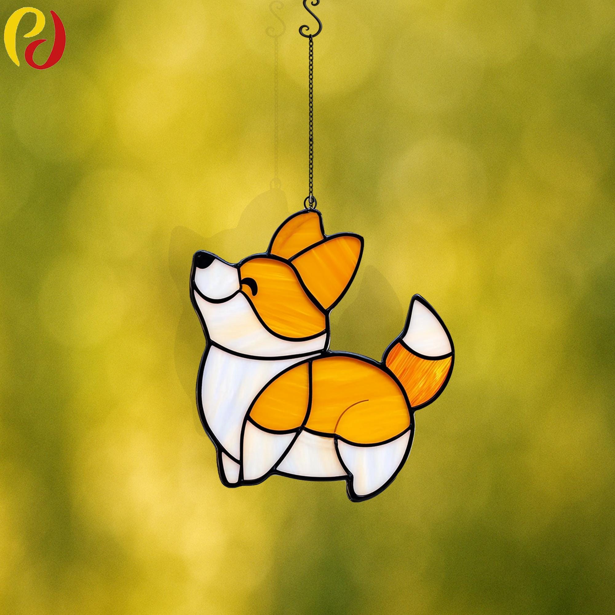 PD 219 Cute Corgi Digital Download Pattern Stained Glass, DIY ...