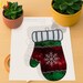 PDACE586 Christmas Mitten Stained Glass Pattern Template for Holiday ...