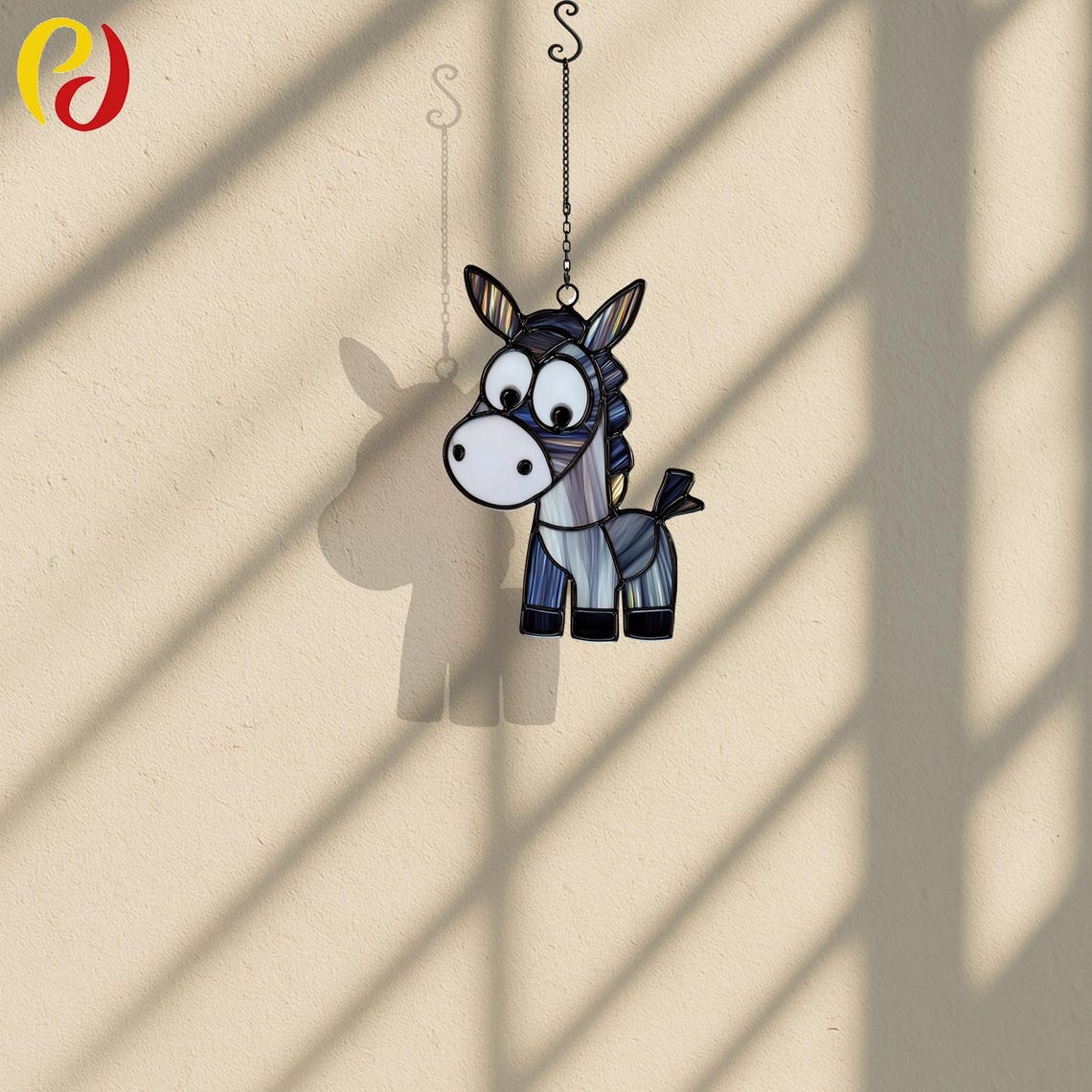 PD 173 Donkey Digital Download Pattern Stained Glass , DIY Suncatcher ...