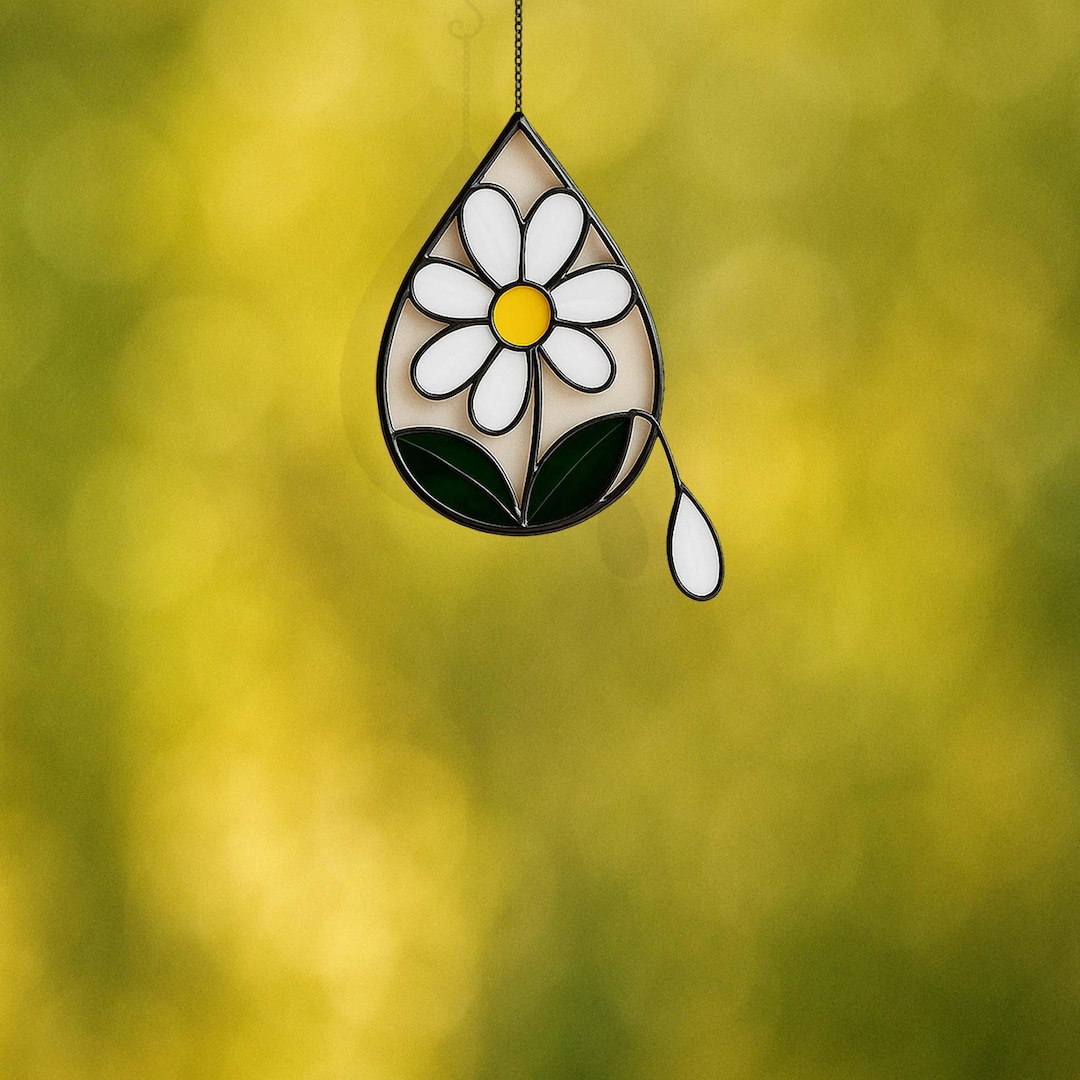 NF14 Daisy Stained Glass Pattern, Stained Glass Patterns, Pattern ...