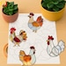 Hen and Rooster Stained Glass Pattern Bundle: DIY Festive PDF (A3) - Etsy