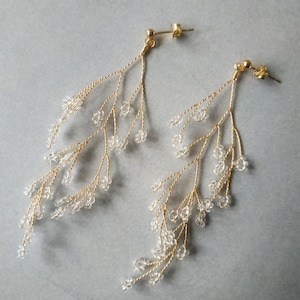 Rustic Wedding Earrings Gold Bridal Jewelry Set Rustical Bridal ...