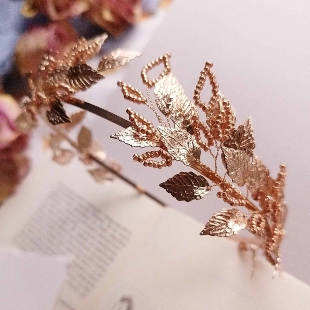 Forest Tiara Rustic Wedding Headpiece Bridal Headband Rustical Bridal ...