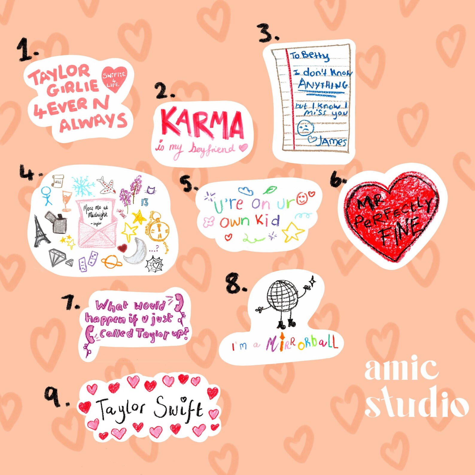 Single Taylor Sticker Eras Tour Taylor Stickers Swiftie Stickers