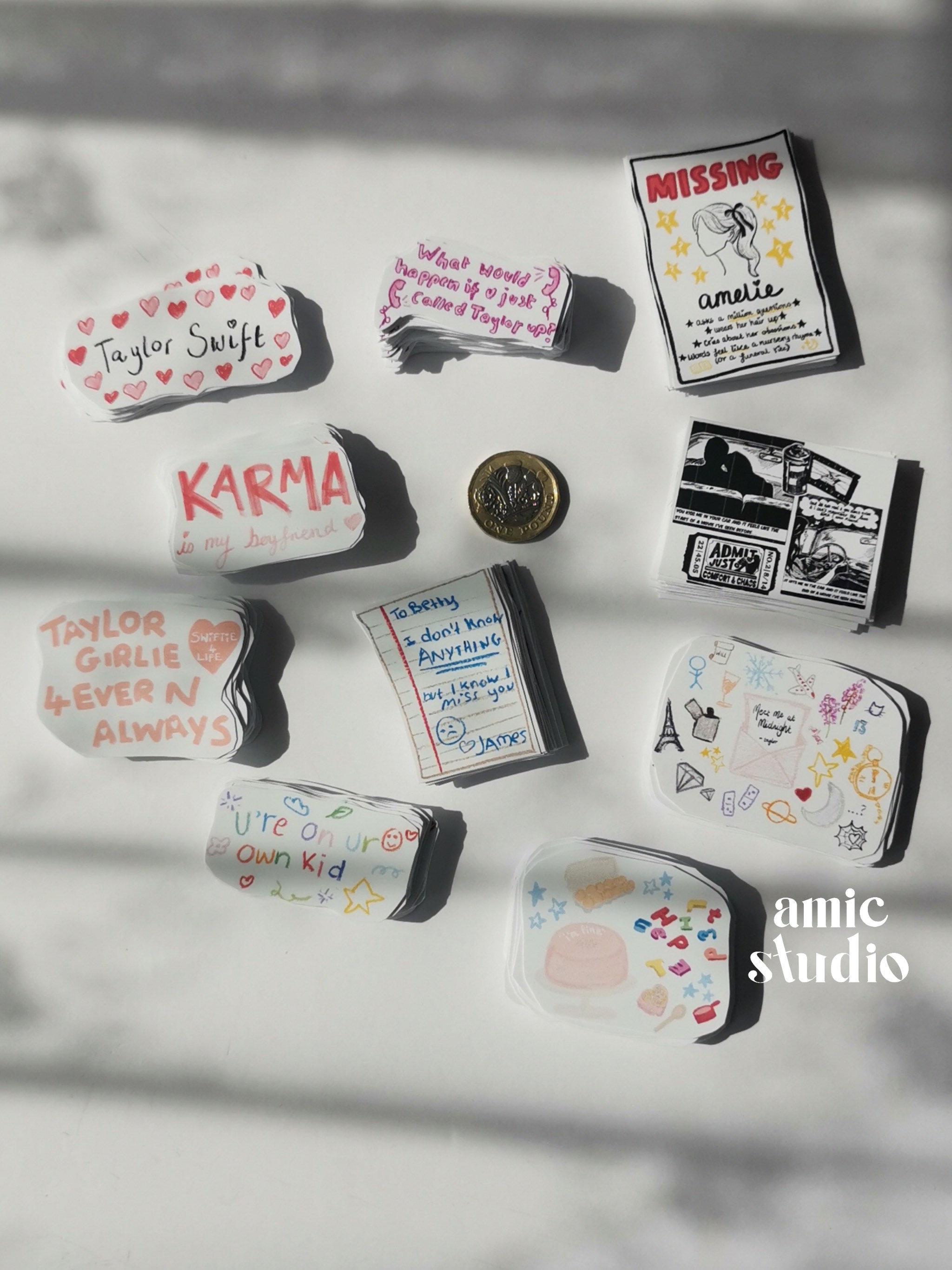 SINGLE Taylor Sticker Eras Tour, Taylor Stickers, Swiftie Stickers ...