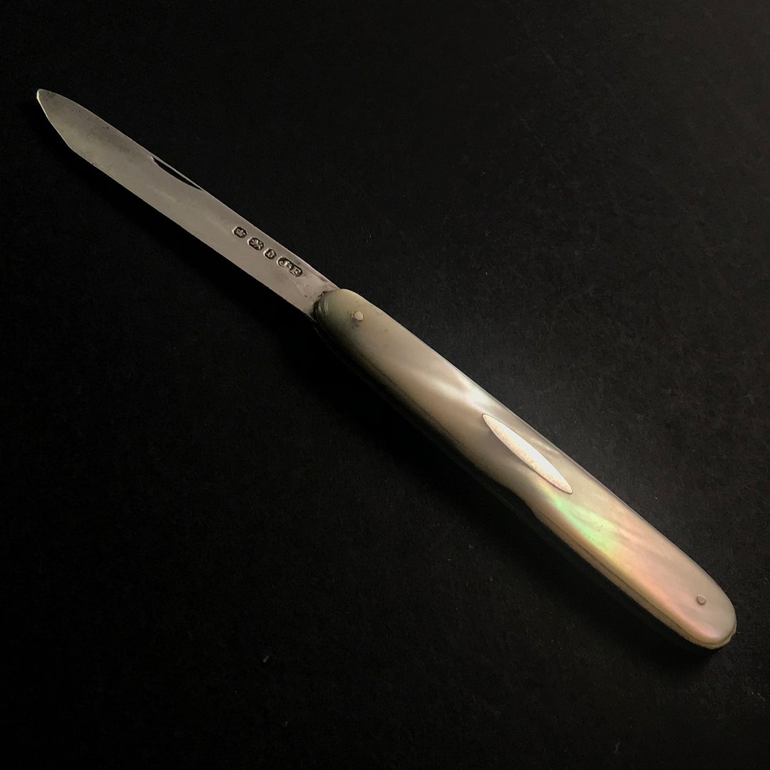 Shadow Pocket Fruit Knife by James Fenton of Birmingham, 1896 - Etsy