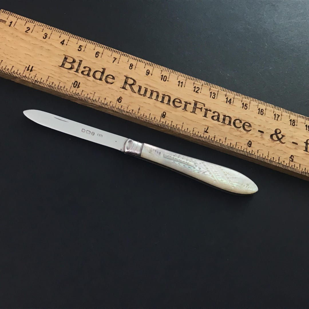 Silver Pocket Fruit Knife and Seed Picker by Thomas Marples, 1892 - Etsy