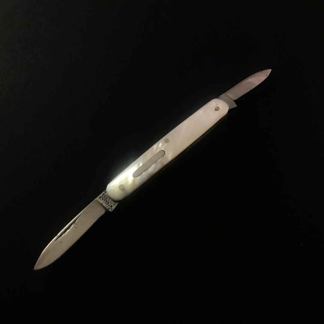 William Rodgers Shadow Pocket Knife With Mother-of-pearl Scales - Etsy