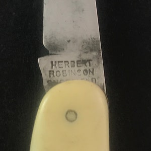 Rare 2-blade Shadow Pocket Knife by Herbert Robinson of Sheffield - Etsy