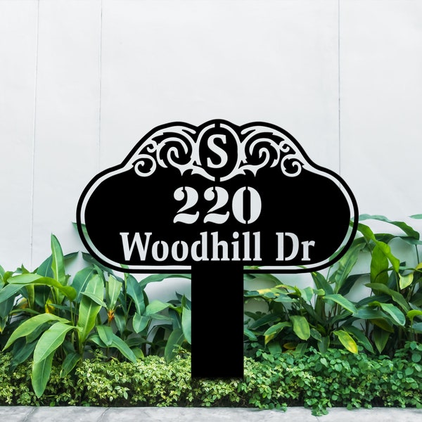 House Number Yard Sign - Etsy