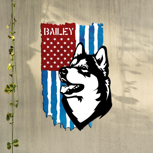 Siberian Husky Flag - Etsy