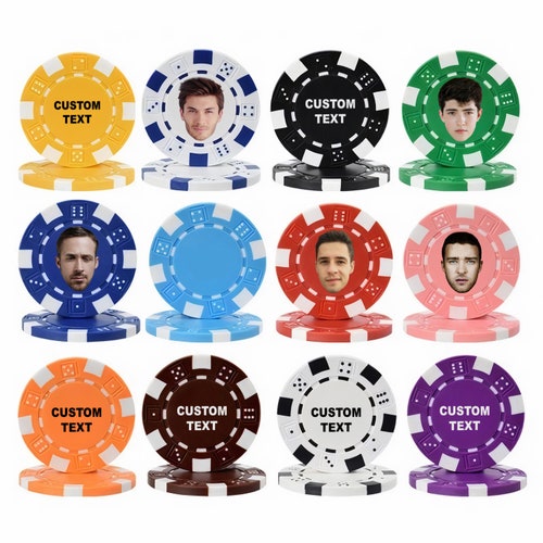 Custom Poker Chips Your Image or Text Gift Wedding - Etsy