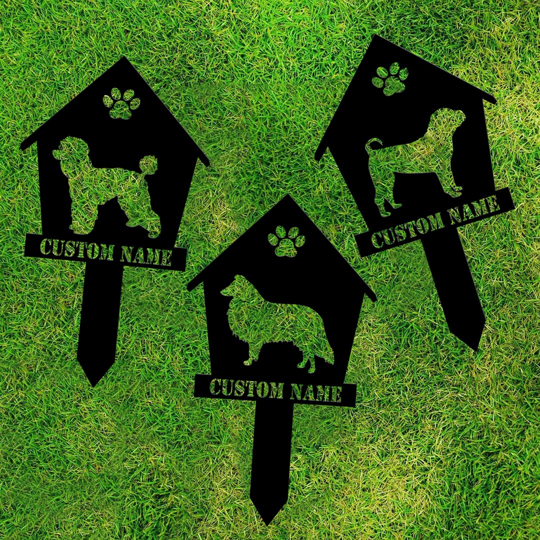 Personalized Pet Memorial Stake, Metal Stake, Dog Loss, Sympathy Sign ...
