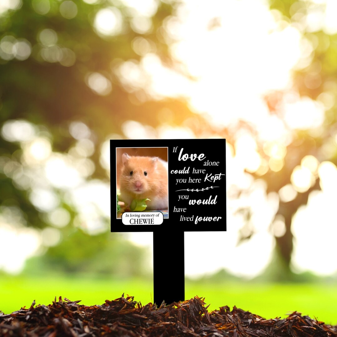 Customized Hamster Memorial Stake Acrylic Stake Hamster - Etsy