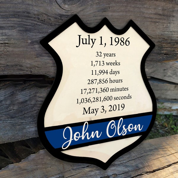 Police Retirement - Etsy