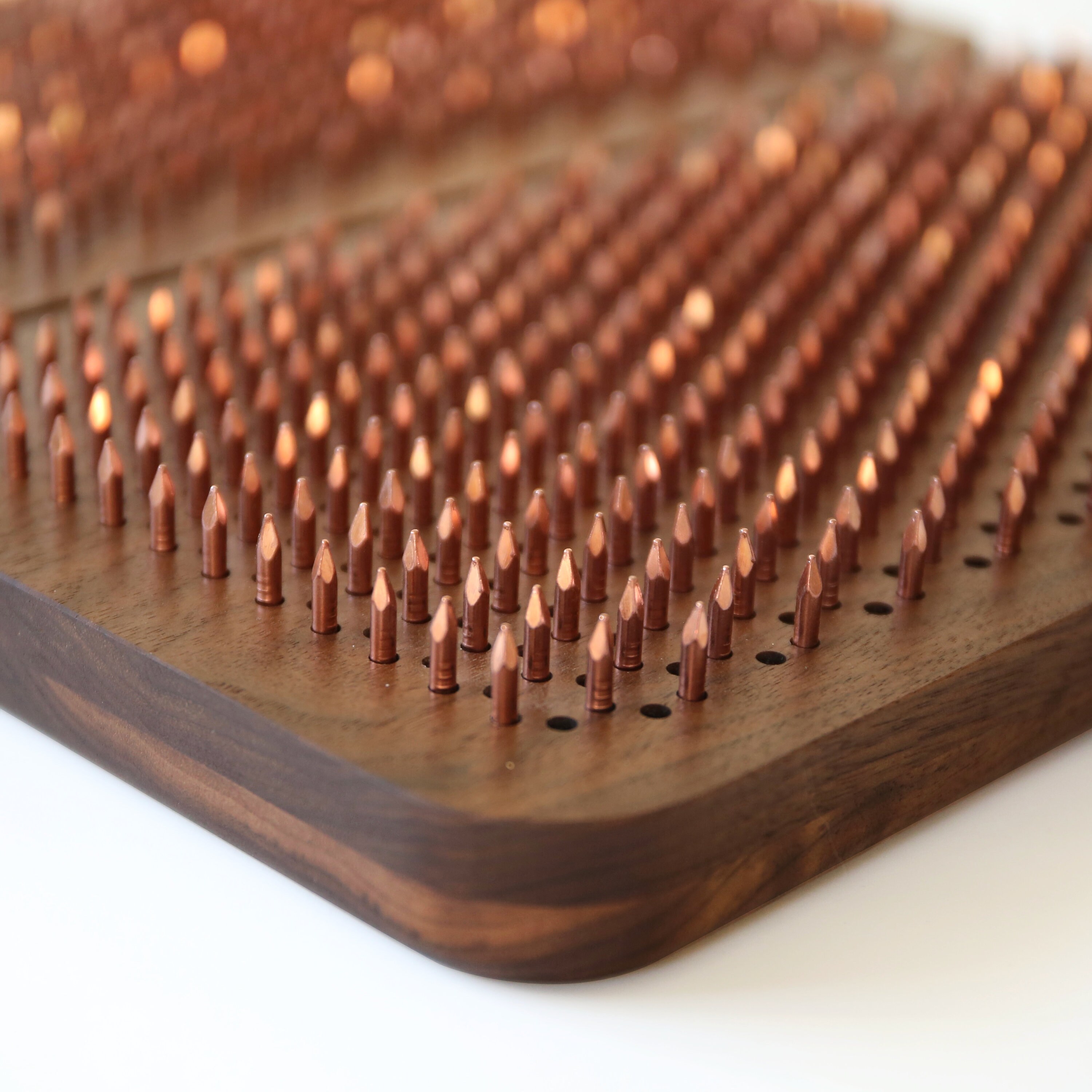 WALNUT Dynamic Copper Nail Boards / Sadhu Bed of Nails / Yoga ...