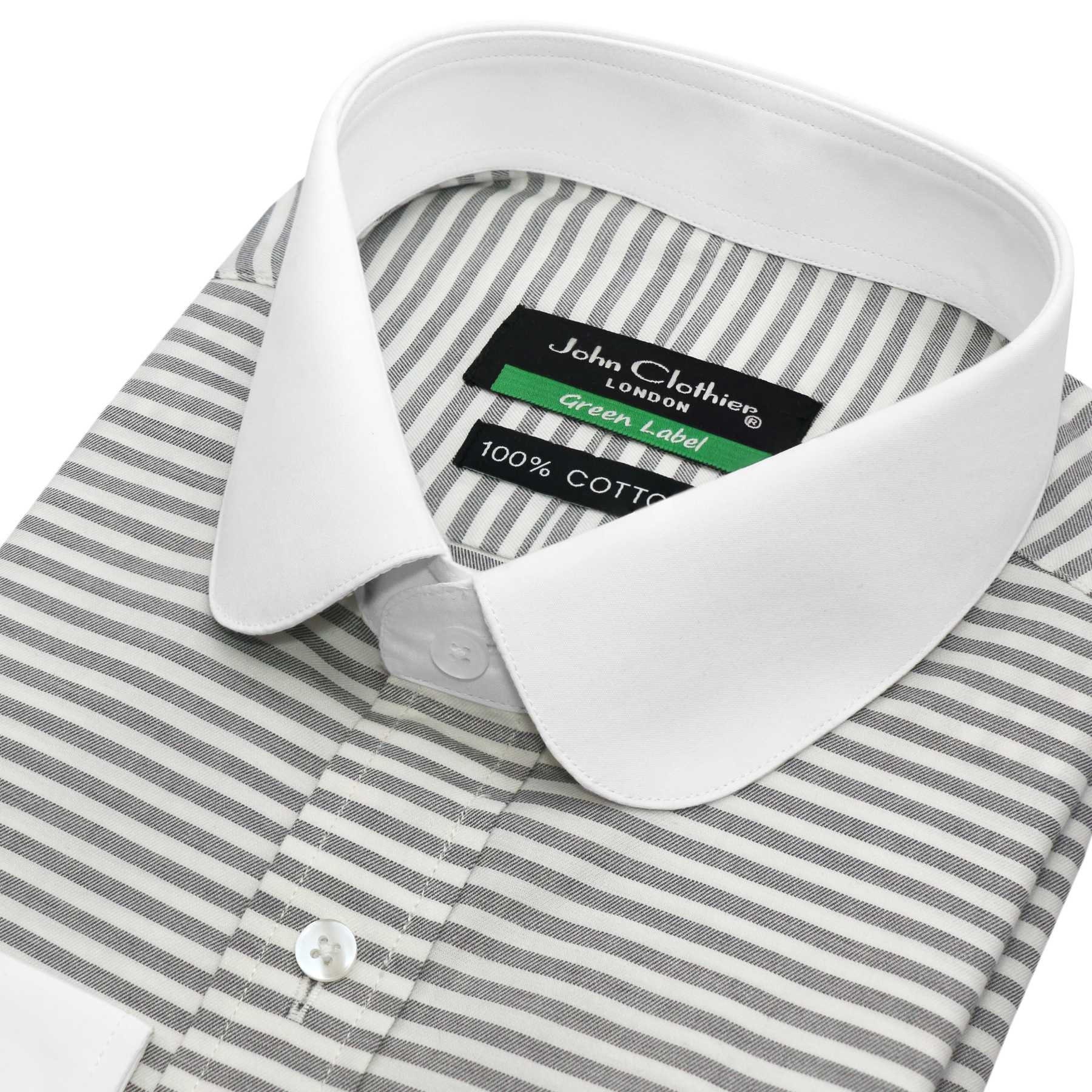 Horizontal Striped Dress Shirt