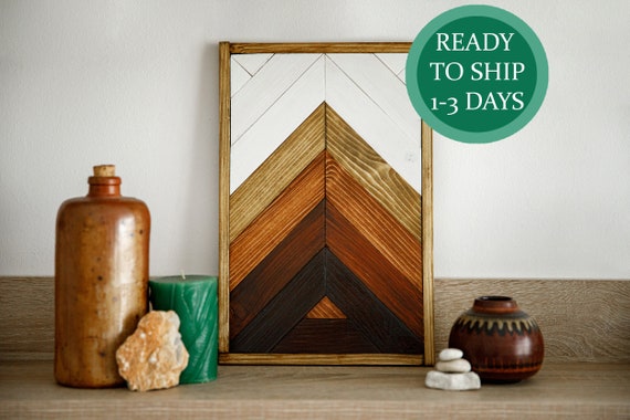 WOOD WALL ART Geometric wood wall art Wood Wall hanging | Etsy