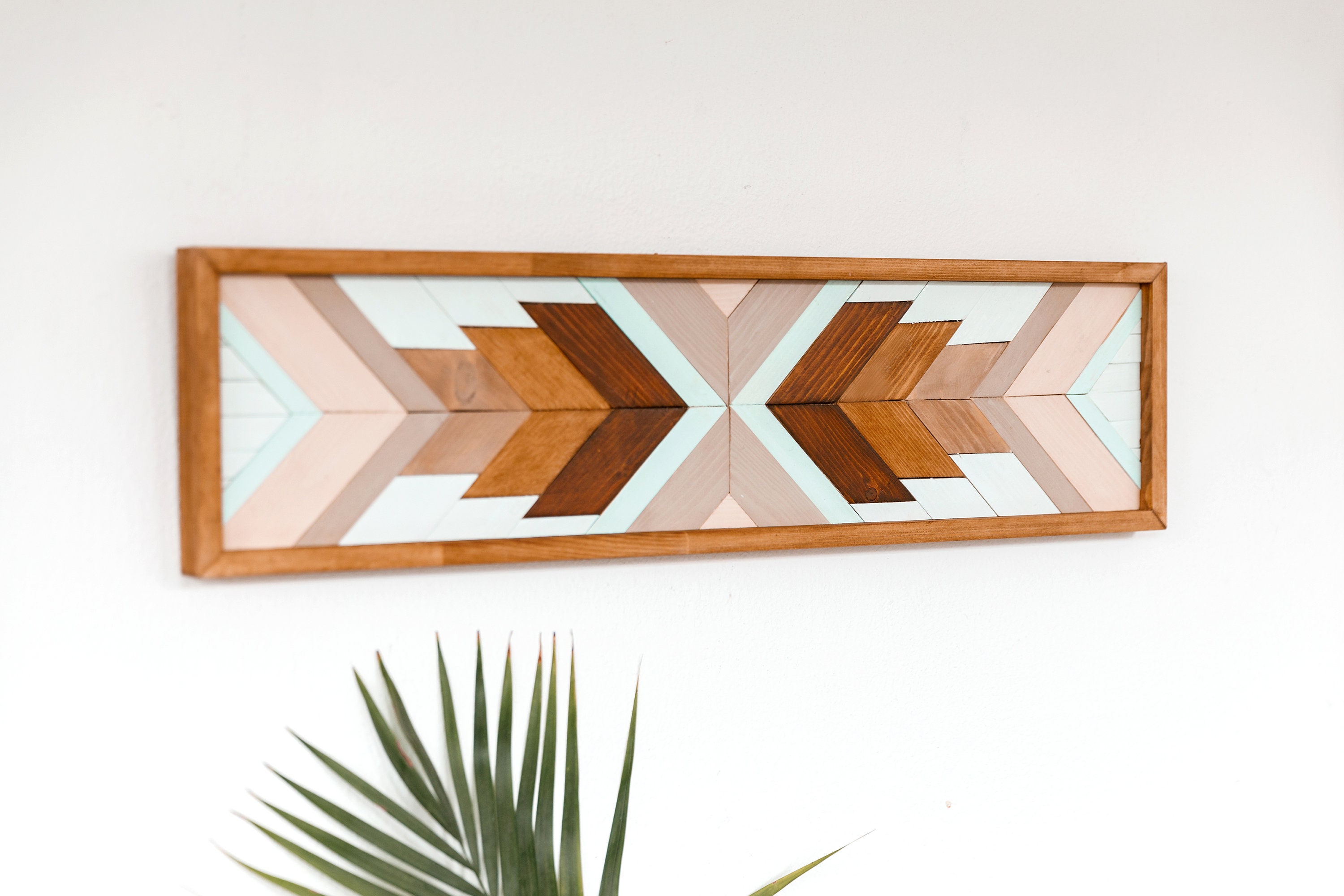 WOOD WALL ART Geometric wood wall art Small Wood Wall | Etsy