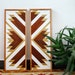 WOOD WALL ART Two Piece Set of 2 Geometric Wood Wall Art - Etsy