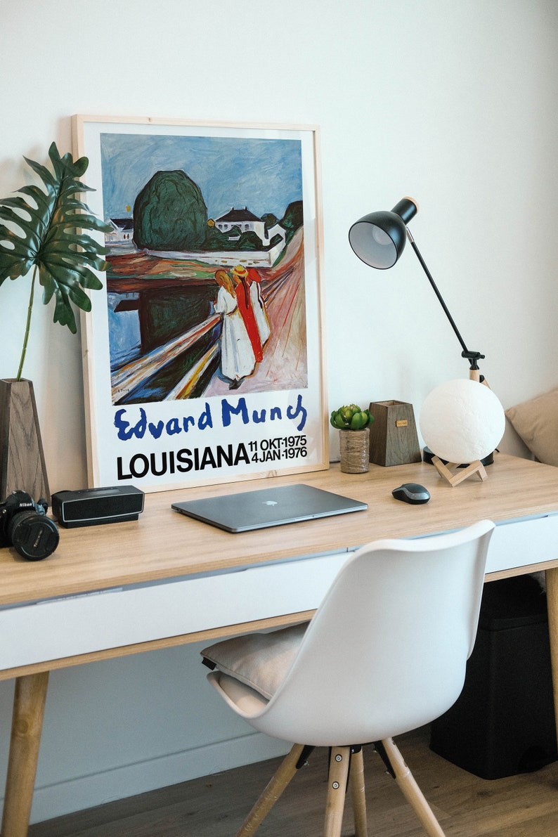 Edvard Munch Exhibition Poster Print Expressionism Art - Etsy