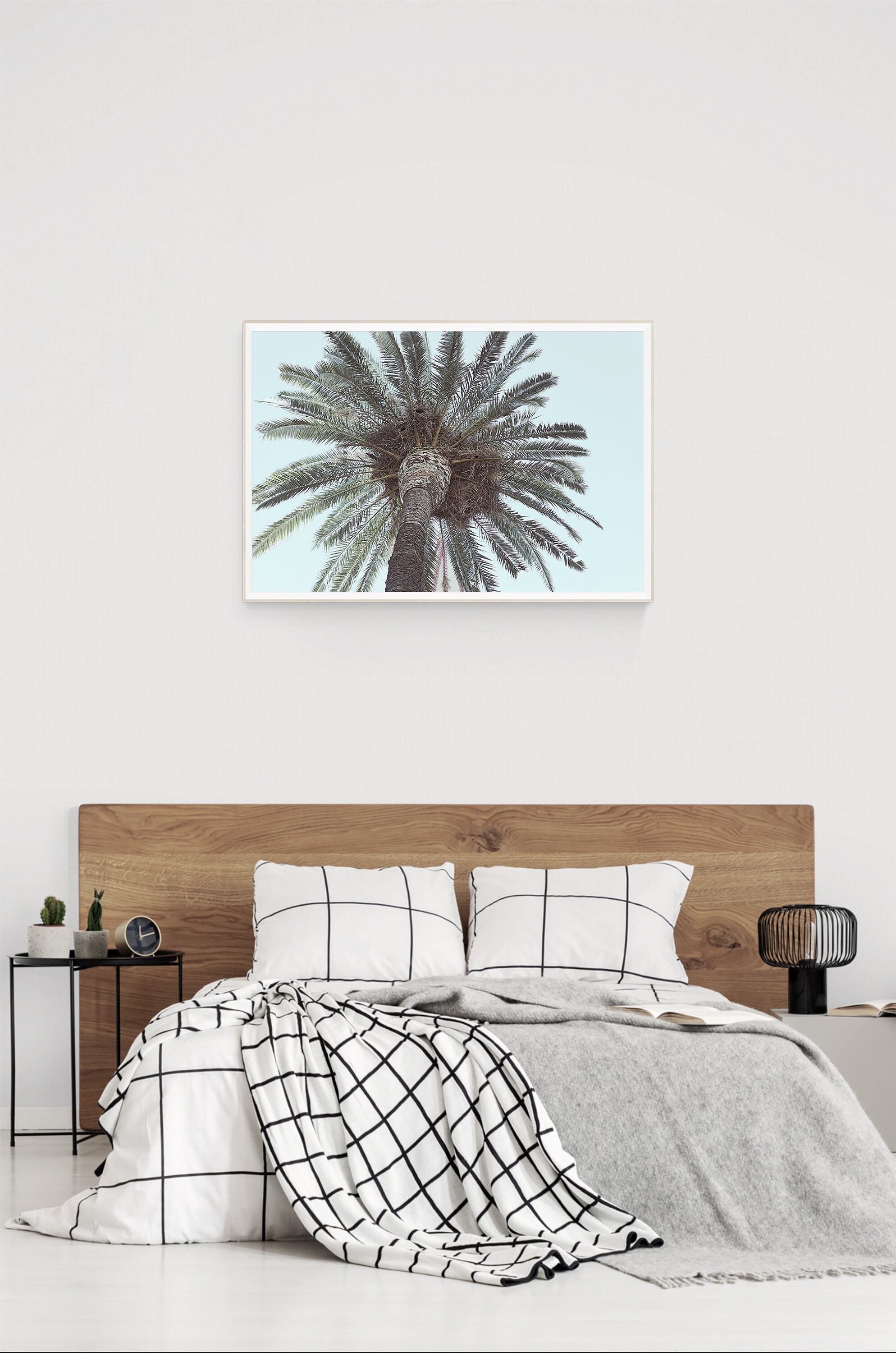 Palm Tree Photo Boho Beach Coastal Decor Wall Art Print Poster Download ...