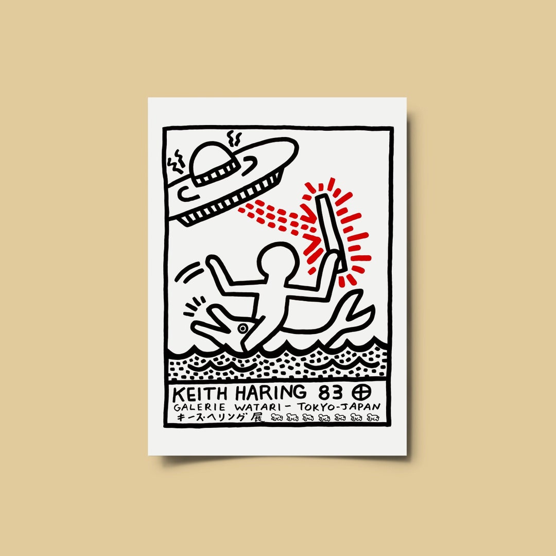 Keith Haring Print, Haring Poster, Exhibition Poster, Pop Art Printable ...