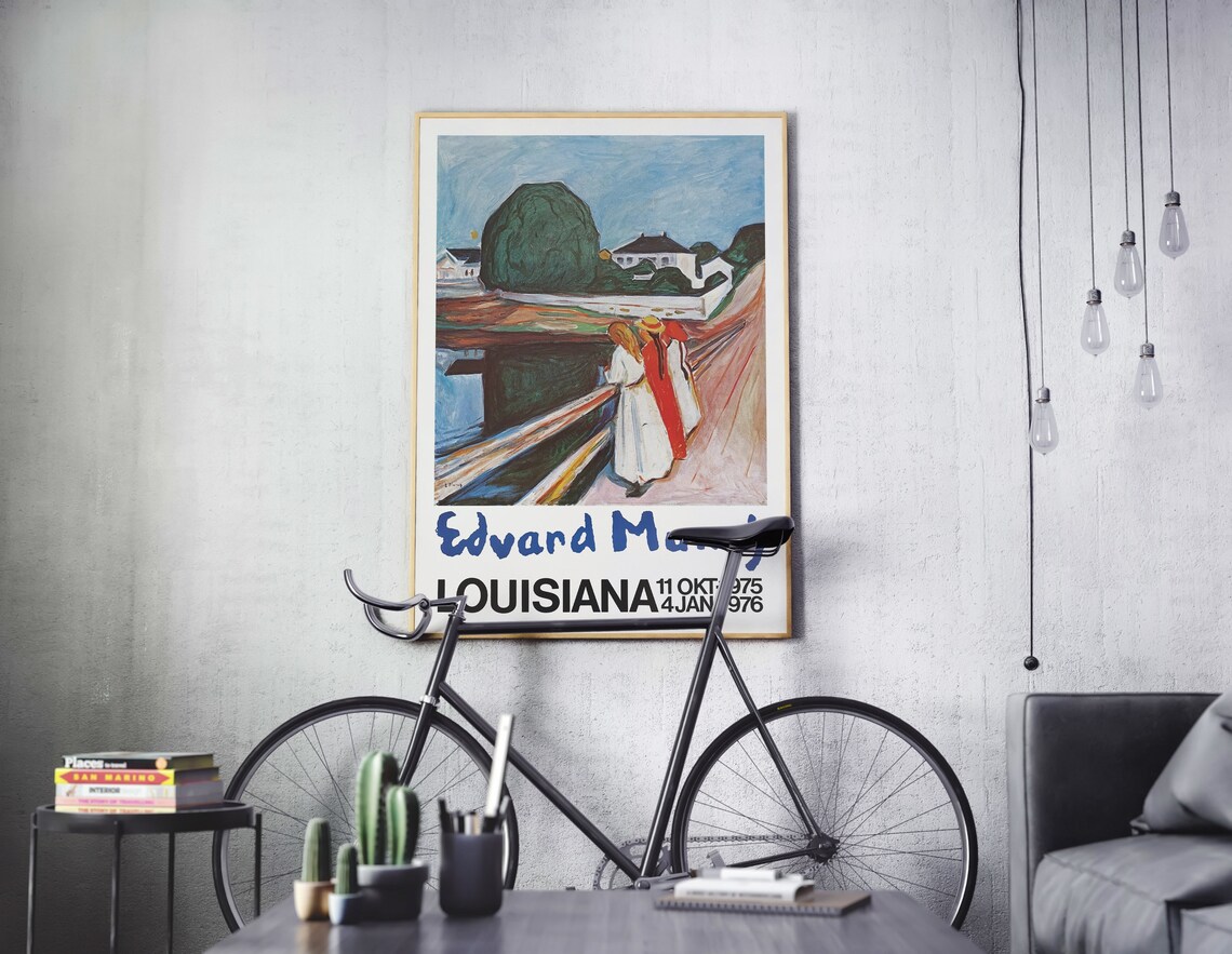 Edvard Munch Exhibition Poster Print Expressionism Art - Etsy