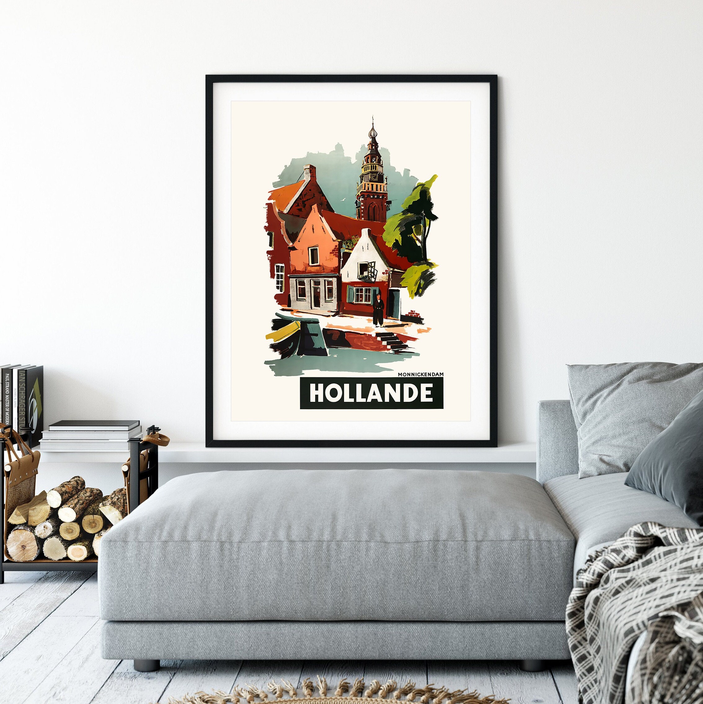Holland Travel Print Netherlands Poster Vintage Dutch - Etsy UK