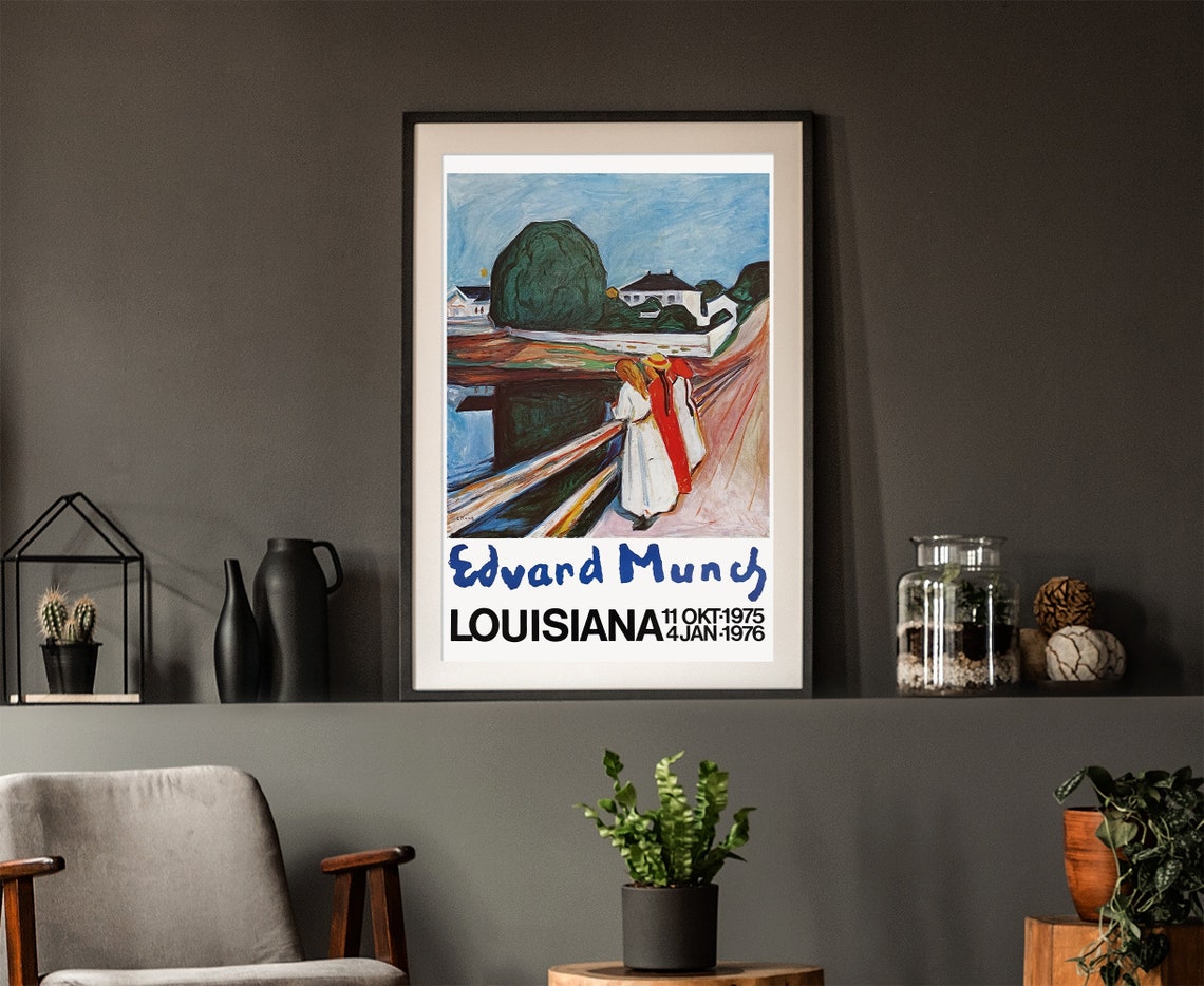 Edvard Munch Exhibition Poster Print Expressionism Art - Etsy